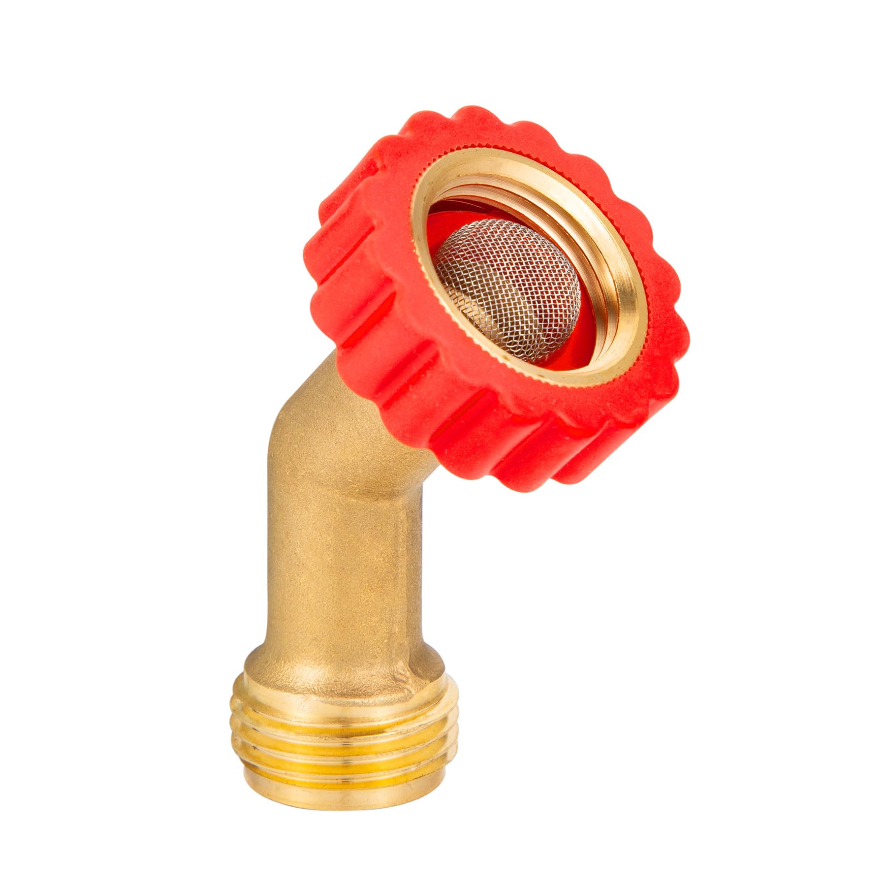 Snapklik.com : Lead-Free Brass 45 Degree Hose Saver - 45 Quick Swivel ...