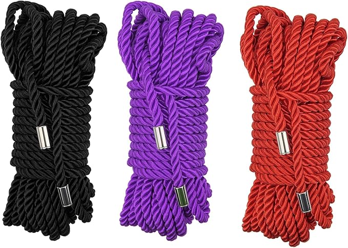 Coldairsoap Soft Silk Rope, 3-Pack Skin Friendly Twisted Trim Nylon ...