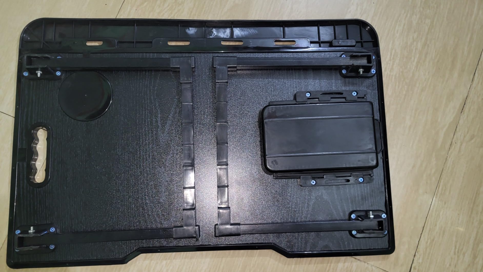 EZRI Foldable Wooden Mini Laptop Table for Bed, Study Table with Drawer ...