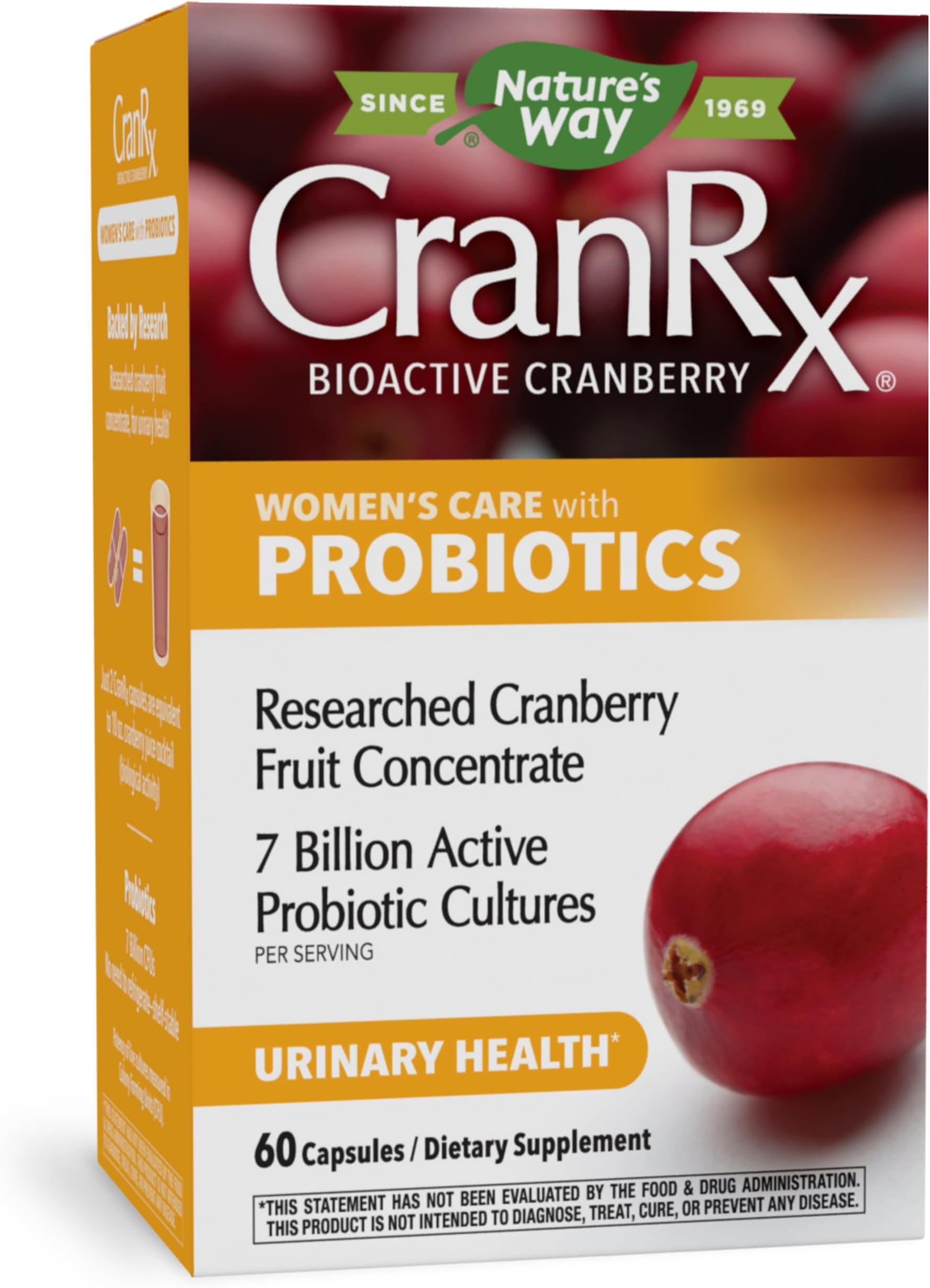 Amazon.com: Nature's Way CranRx Bioactive Cranberry with Probiotics ...