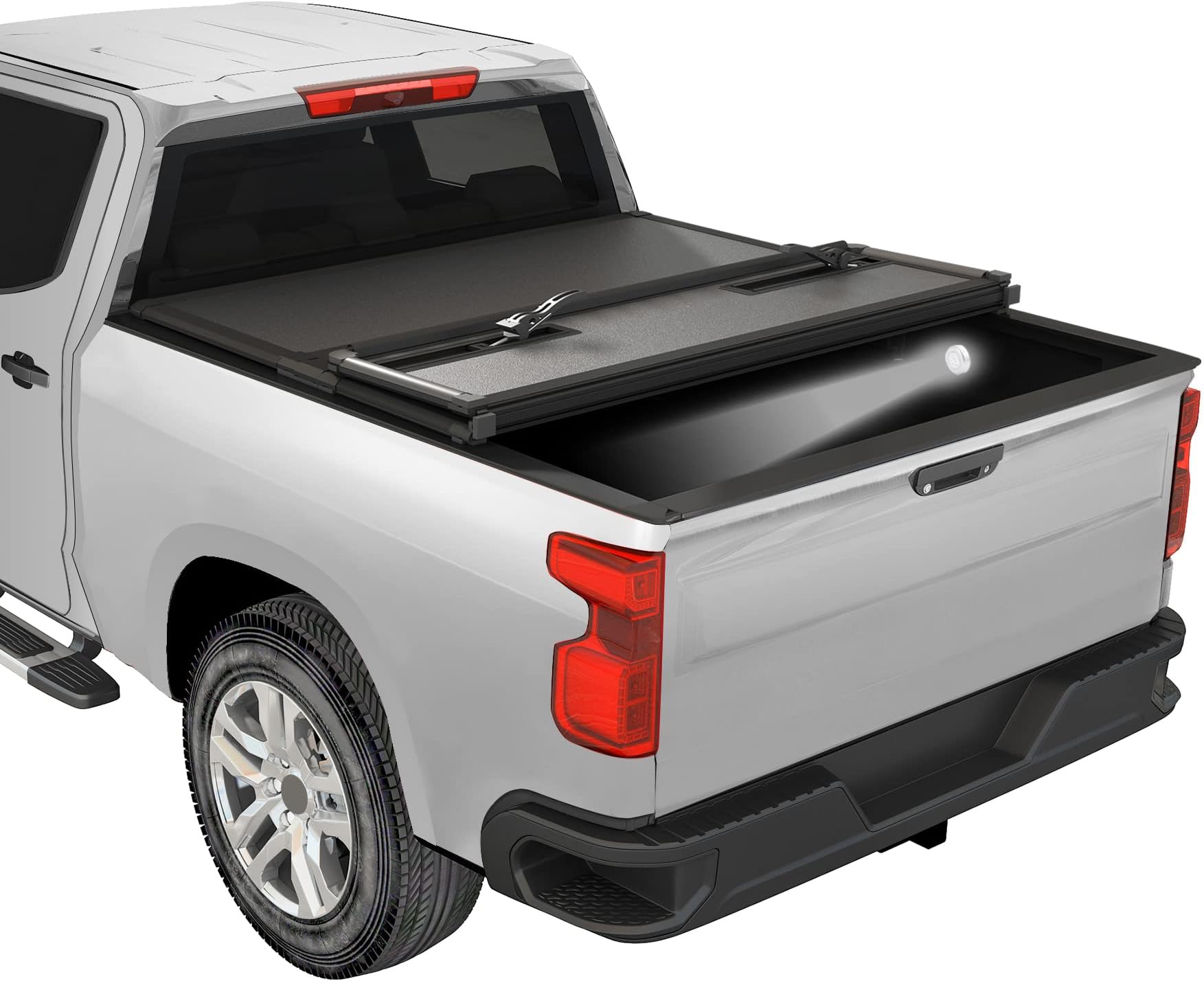 Amazon.com: JDMSPEED Hard Tri-Fold 6.5FT(78in) Truck Bed Tonneau Cover ...