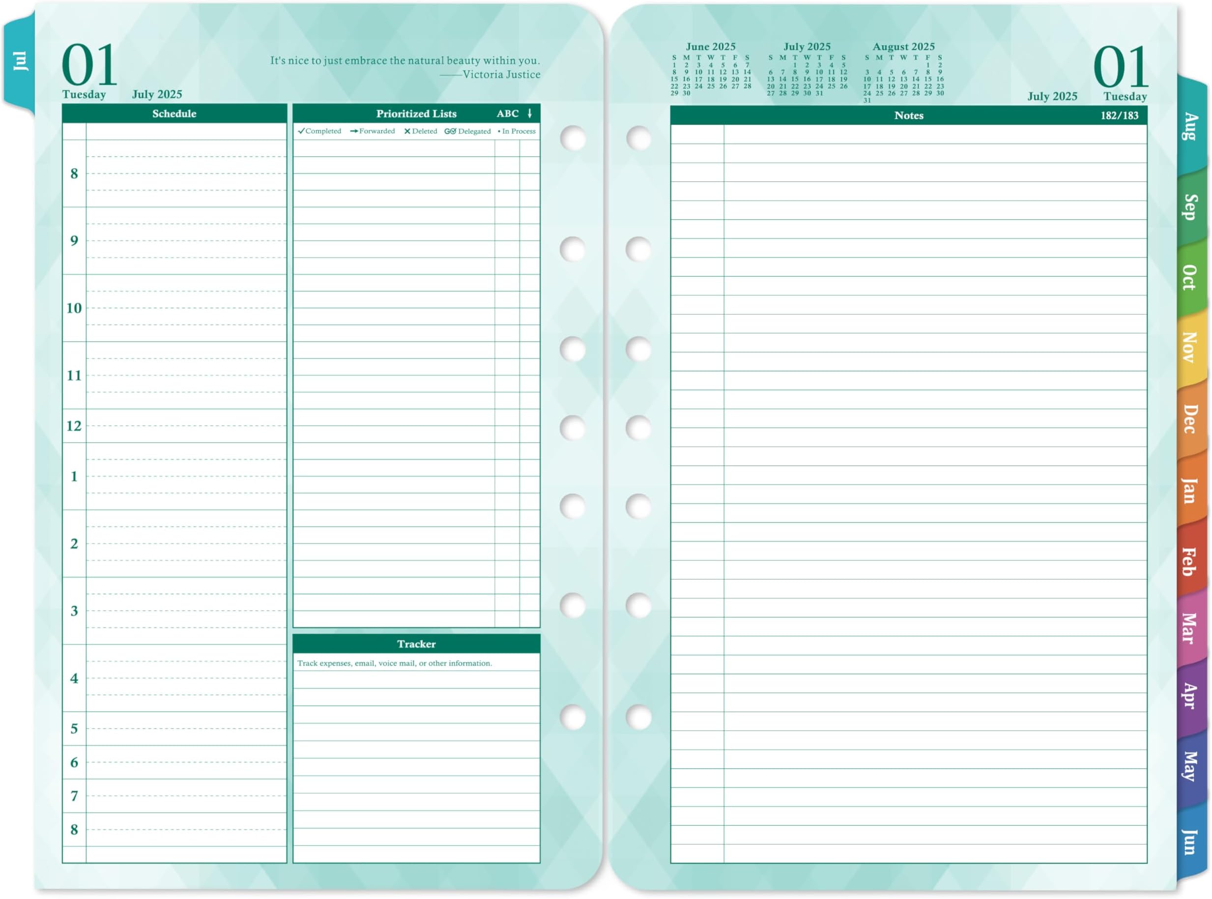 Amazon.com : Classic Size Notes Insert with Simple Lines Spaced 1/4 ...