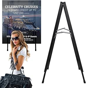 Amazon.com: Sign Poster Stand,Floor Sign Holder Poster Stand ...