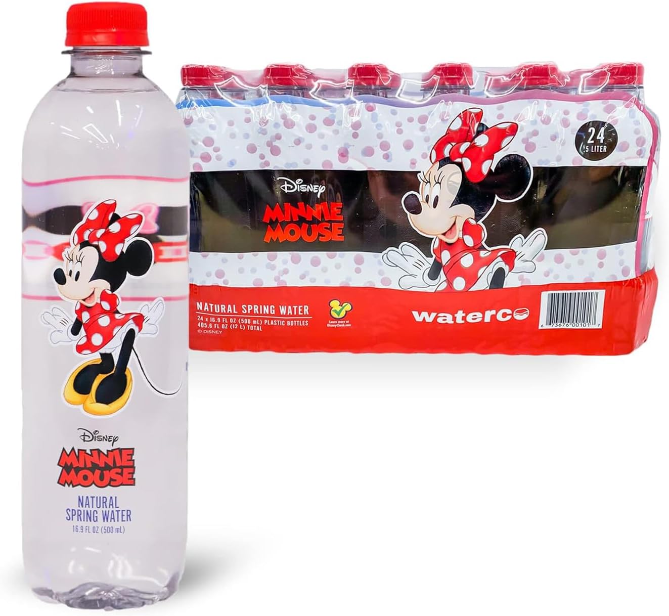 Amazon.com: PULSE Minnie Mouse Natural Spring Water - Disney Water ...