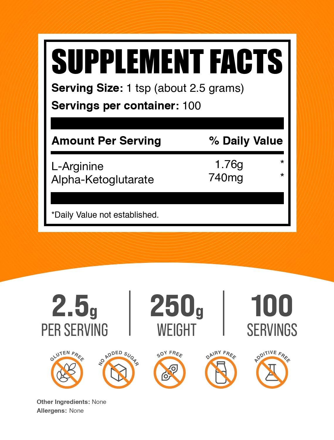 Snapklik.com : BulkSupplements.com AAKG Powder - Arginine AKG ...