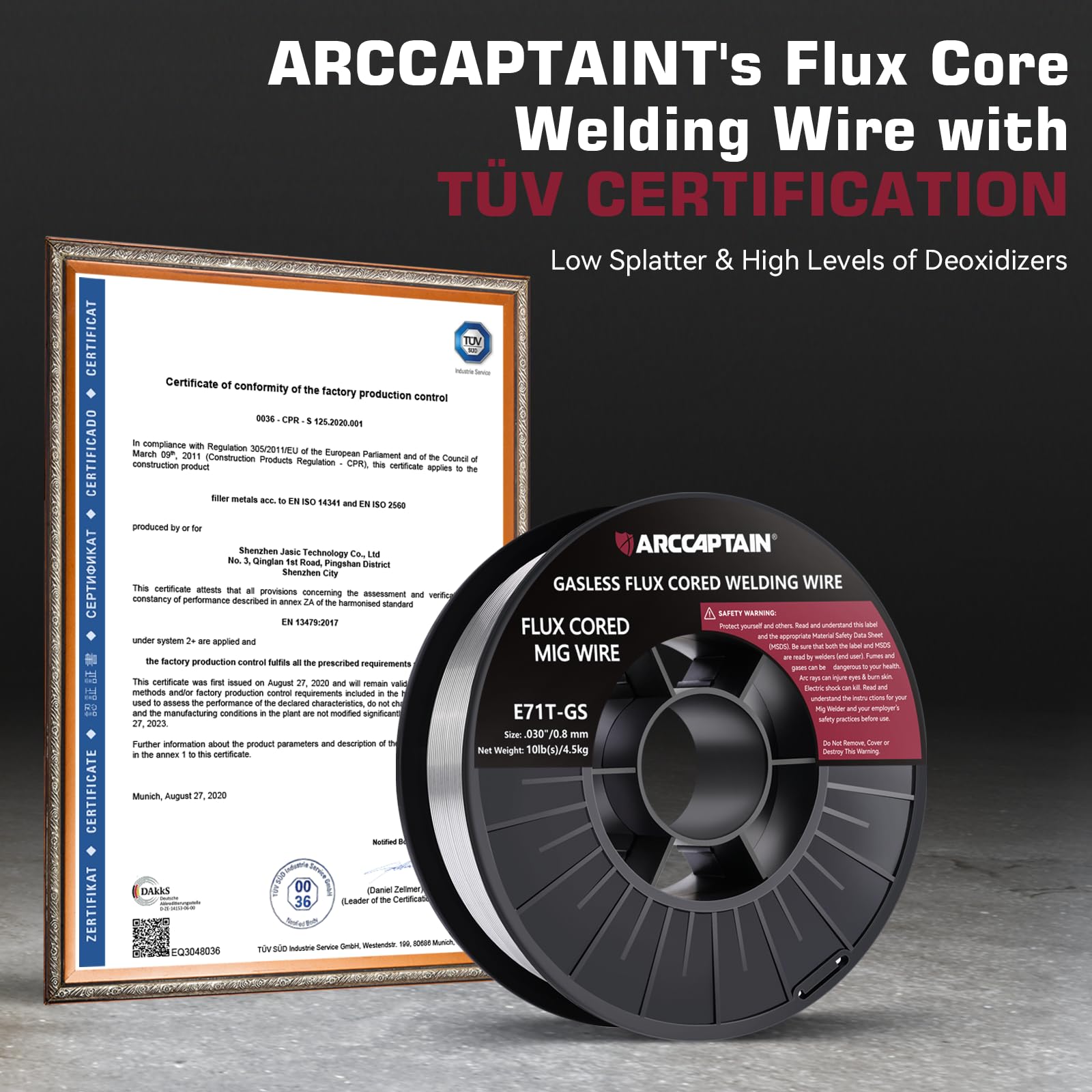Snapklik.com : ARCCAPTAIN Flux Core Welding Wire .030, E71T-GS 030 Flux ...
