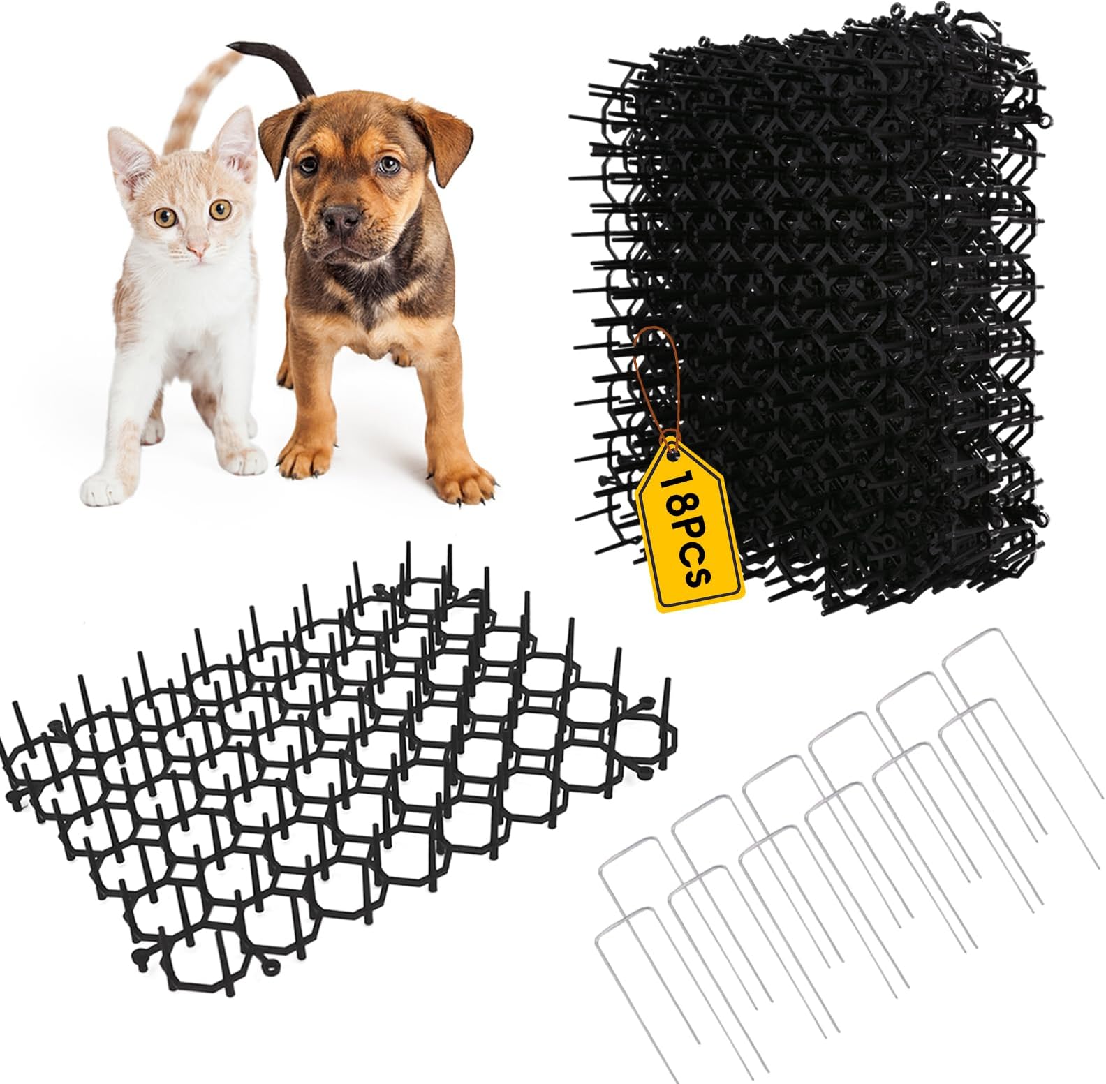 Dornengitter Gegen Katzen,15 Stücke Katzenabwehr Matte 20*40cm,Tier ...