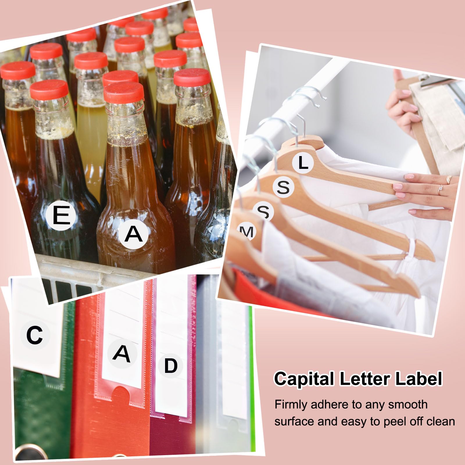 Snapklik.com : PATIKIL Letter D Inventory Labels, 1 Inch Capital Letter ...