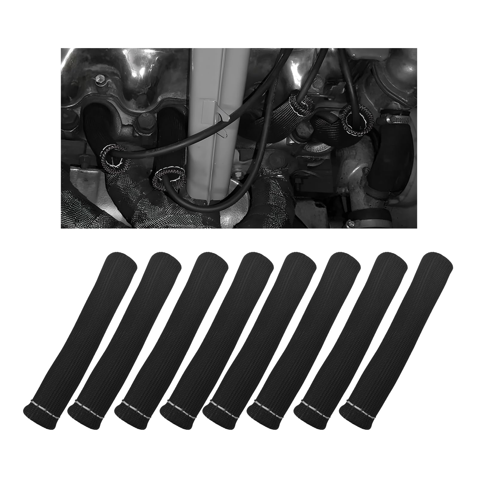 Amazon.com: Sylvil 8 PCS Spark Plug Wire Boots, 6 Inch 1200° Automotive ...