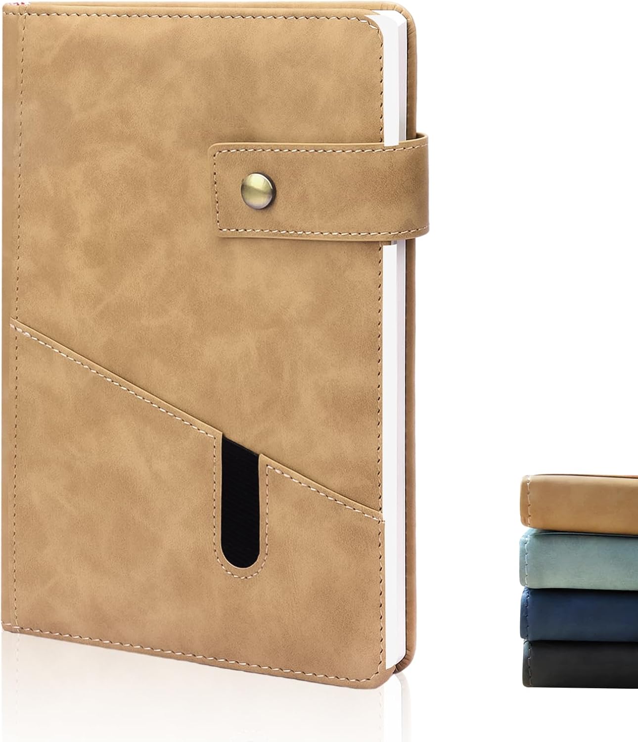 Amazon.com : Hardcover A5 Leather Lined Journal Notebook for Women Men ...