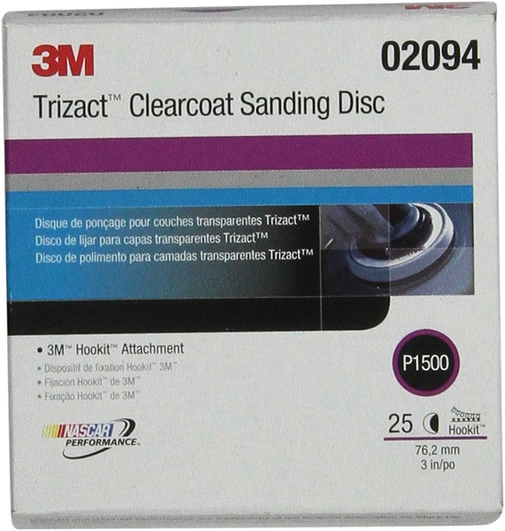 Amazon.com: Trizact 3M Trizact Hookit Foam Disc, 30662, 6 in, P5000, 15 ...