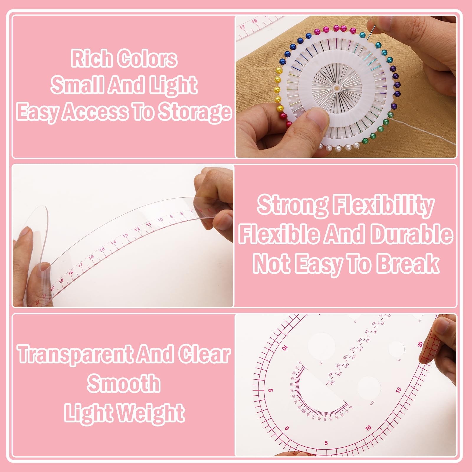Snapklik.com : Sewing Curve Ruler Set,7 PCS French Curve Ruler For ...