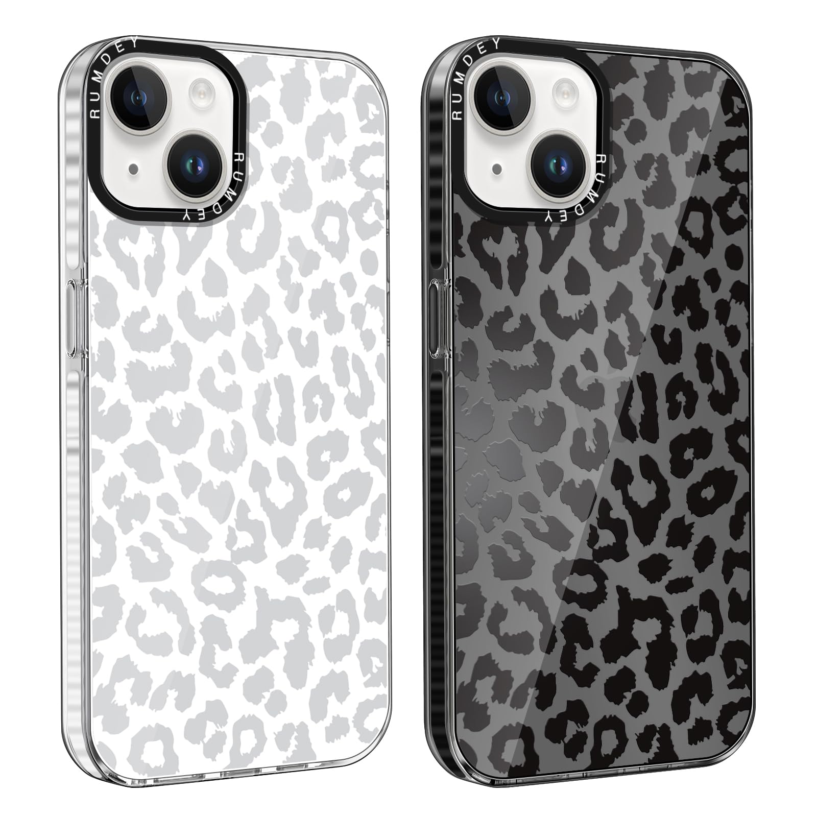 Amazon.com: RUMDEY 2 Pack Cheetah Print Cases for iPhone XR 6.1" Phone ...