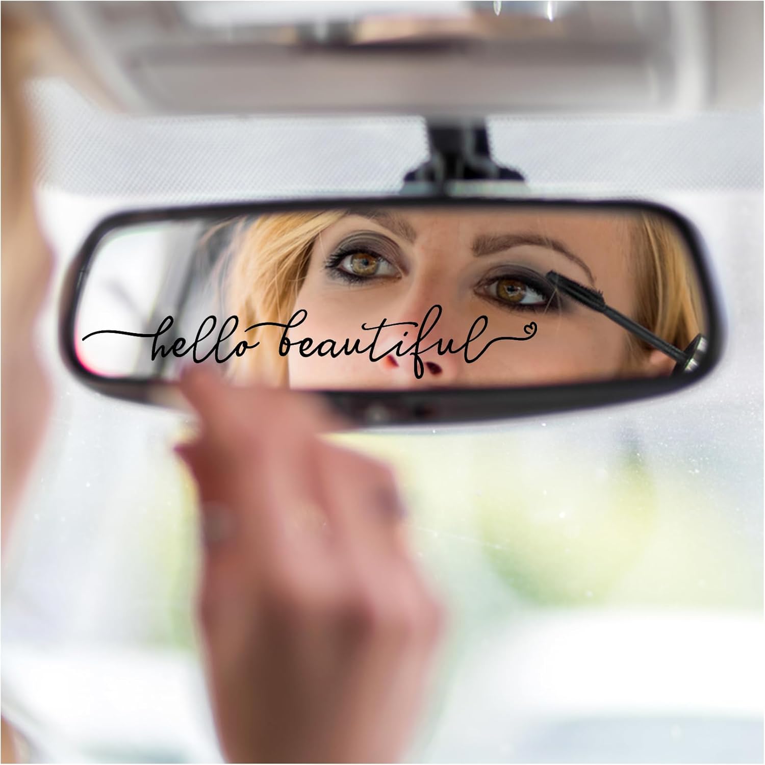 Amazon.com: Hello Beautiful Mirror Decal, Empowering Self Affirmation ...