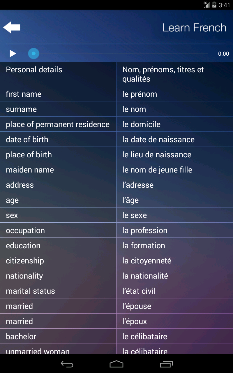Learn FRENCH Free Language Audio App - App on Amazon Appstore