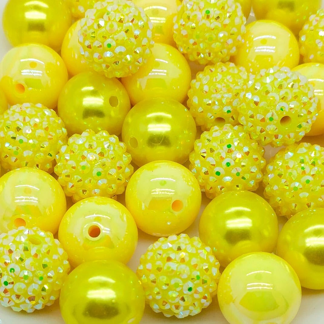 Amazon.com: Colorful Rhinestone Beads Round Spacer Beads for Jewelry ...