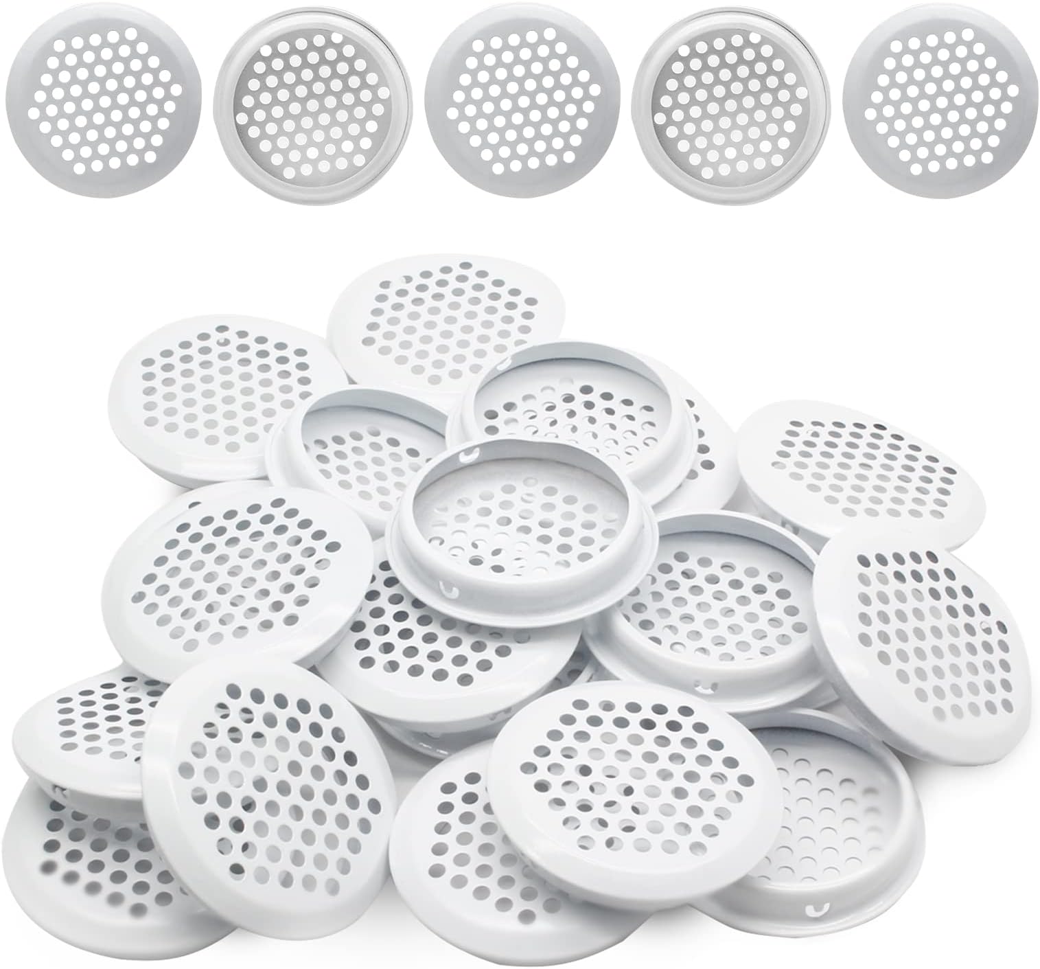 Bivethoi 50 Pcs Air Vents, 53mm / 2.1" Circular Soffit Vent, Stainless ...