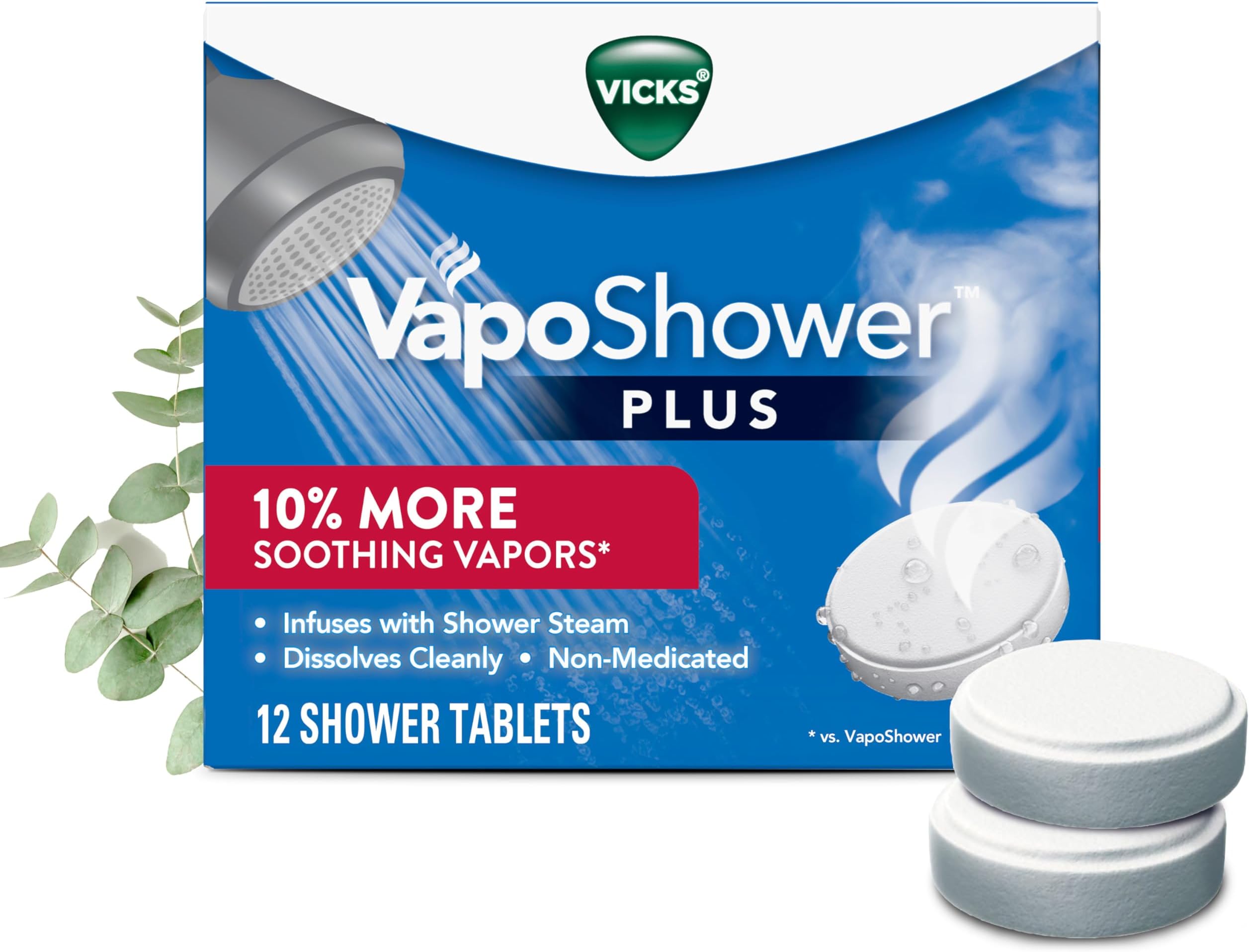 Amazon.com: Vicks, VapoShower Plus, Shower Steamers, Eucalyptus ...