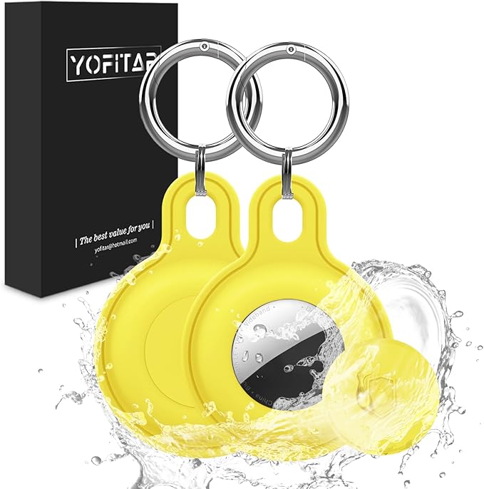 Amazon.co.jp: YOFITAR for airtag ケース 防水 エアタグケース airtag カバー シリコン素材 財布 ...