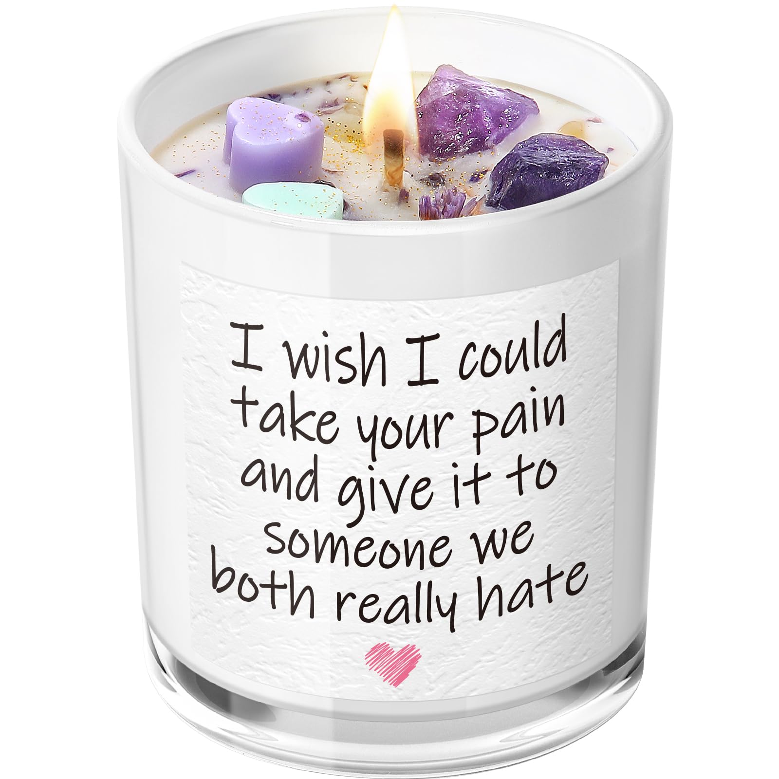 Amazon.com: Get Well Candle with Healing Crystals - Get Well Gifts for ...