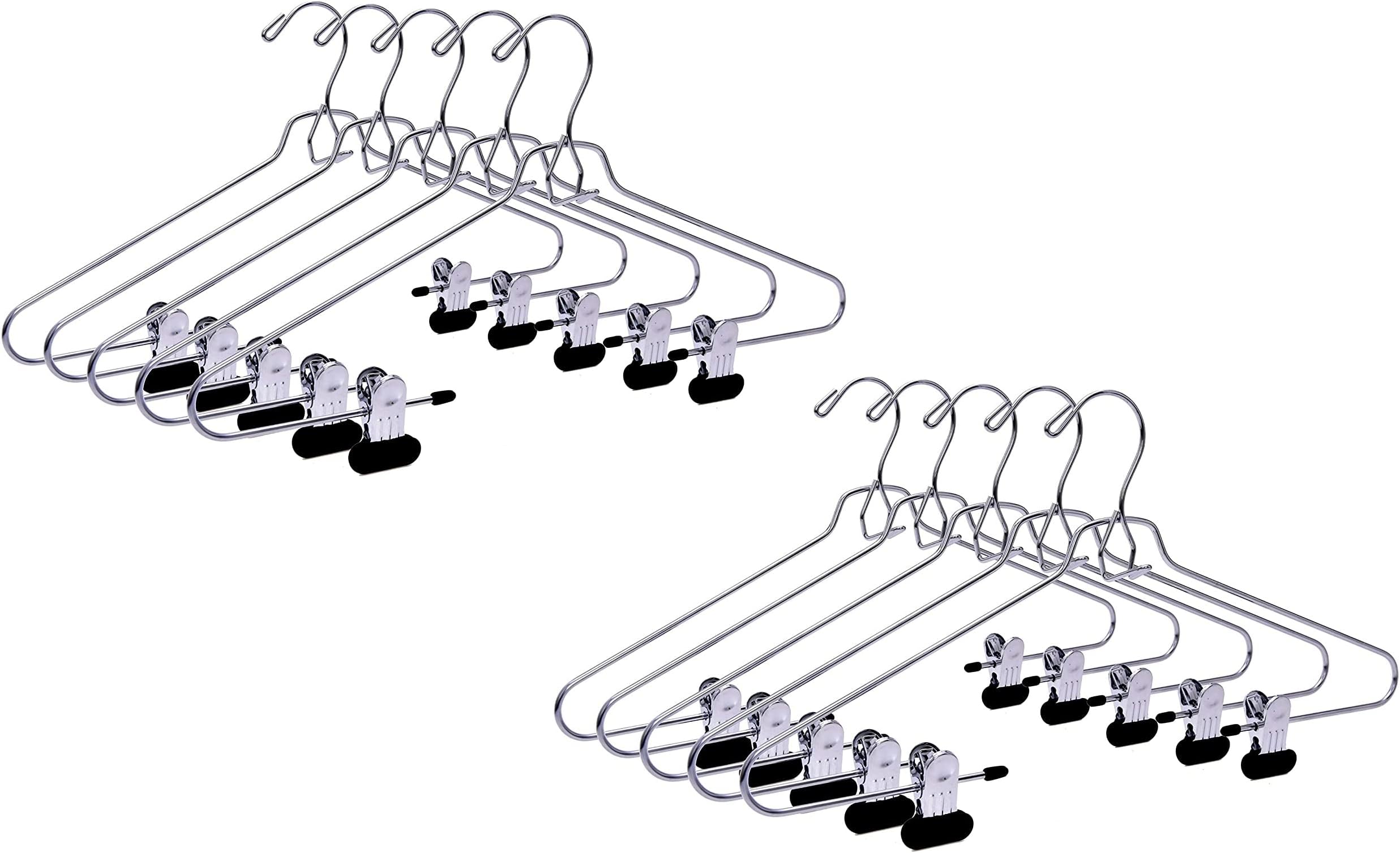 Amazon.com: 6 Quality Add-On Skirt Blouse Hanger Heavy-Duty Add-On ...