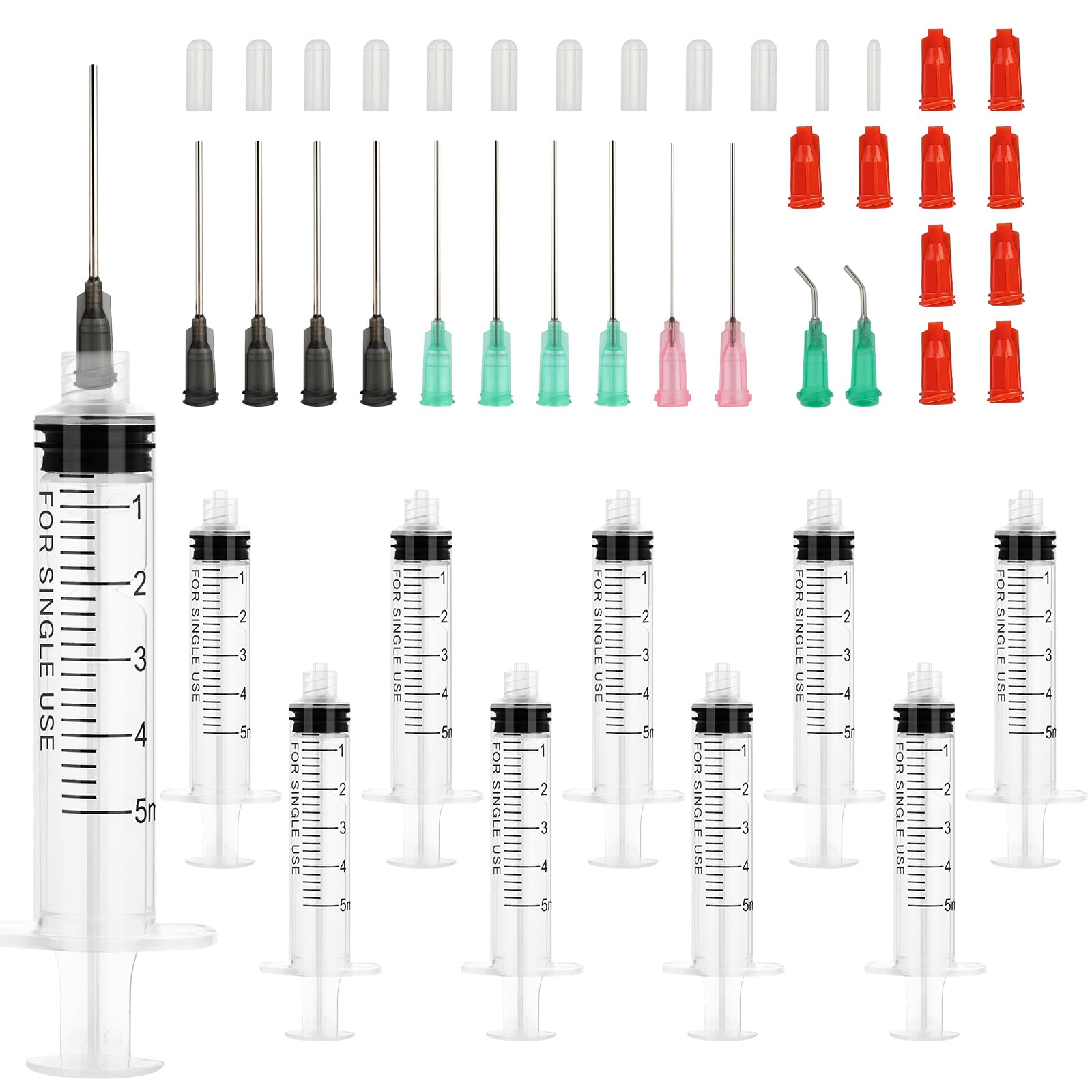 5ml Syringe with Blunt Needle, 5ml Blunt Tip Syringes with 16ga 18ga ...
