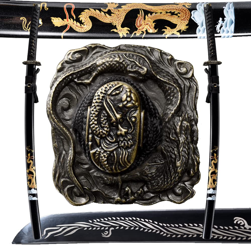 Handmade Samurai Sword Katana 1060 Carbon Steel Full Tang Blade. Fully ...