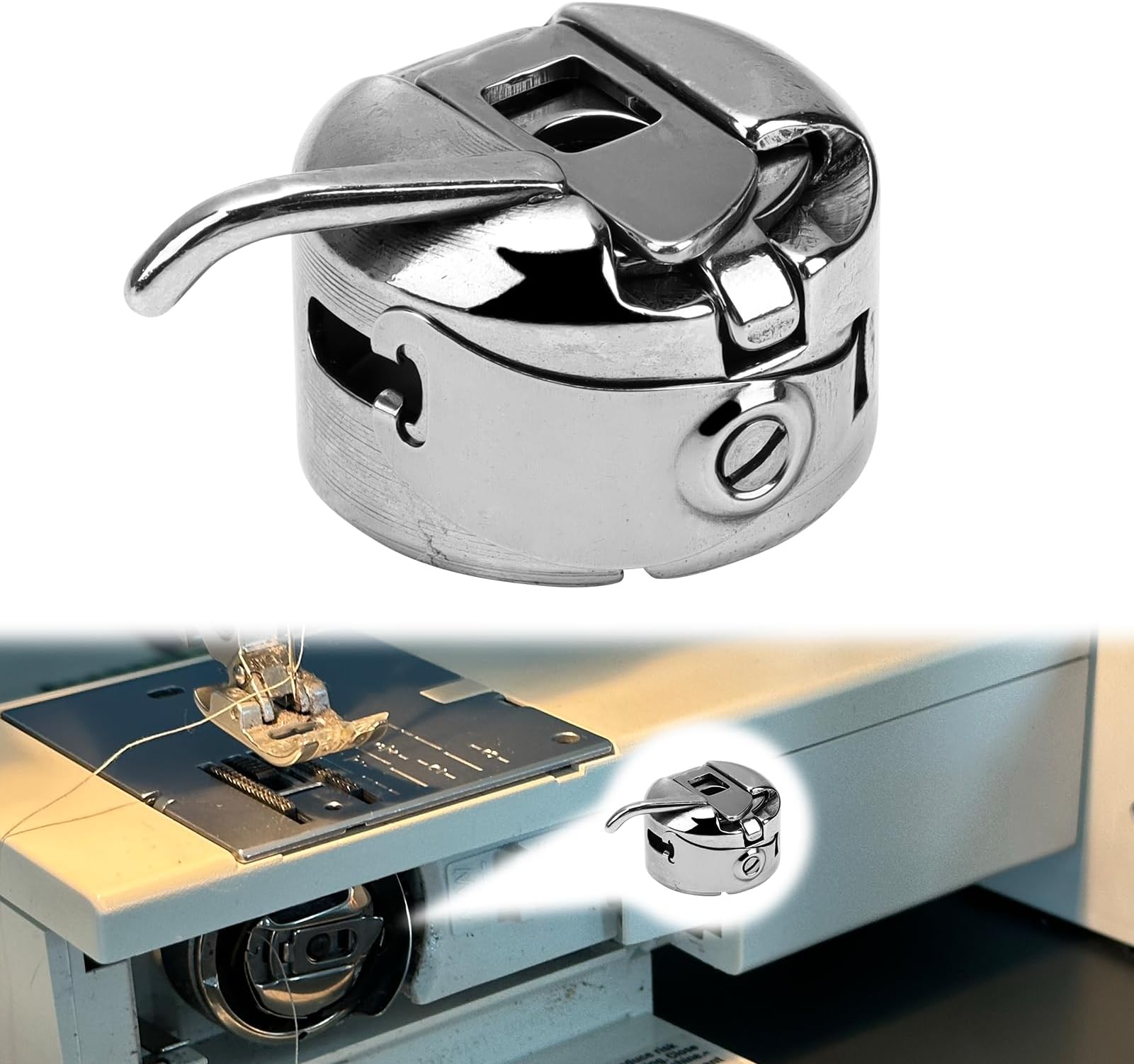 Boitier de Canette Métallique Universel pour Machine à Coudre brother ...