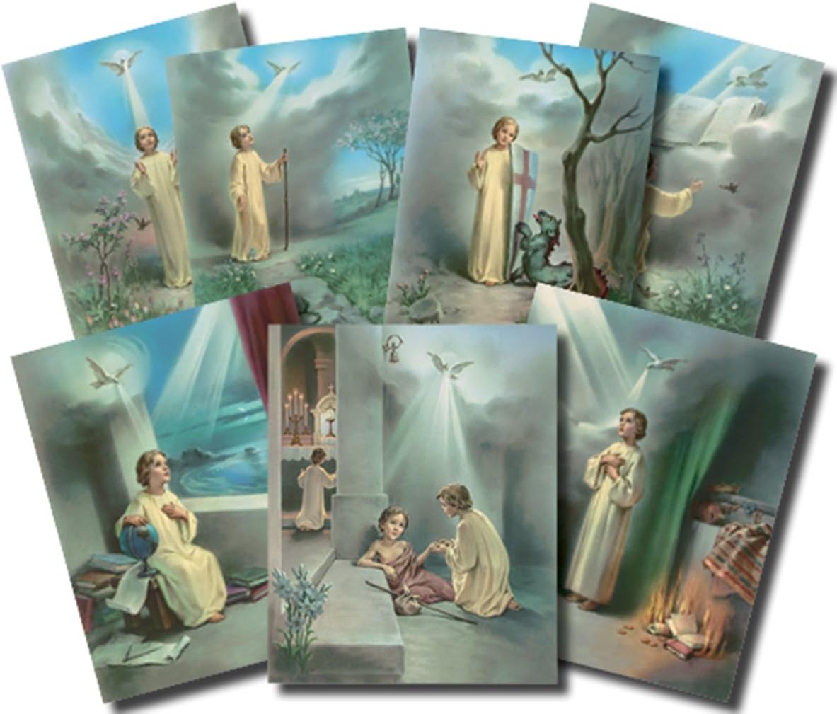 Amazon.com: Catholic Posters Seven Gifts of The Holy Spirit Illustrated ...
