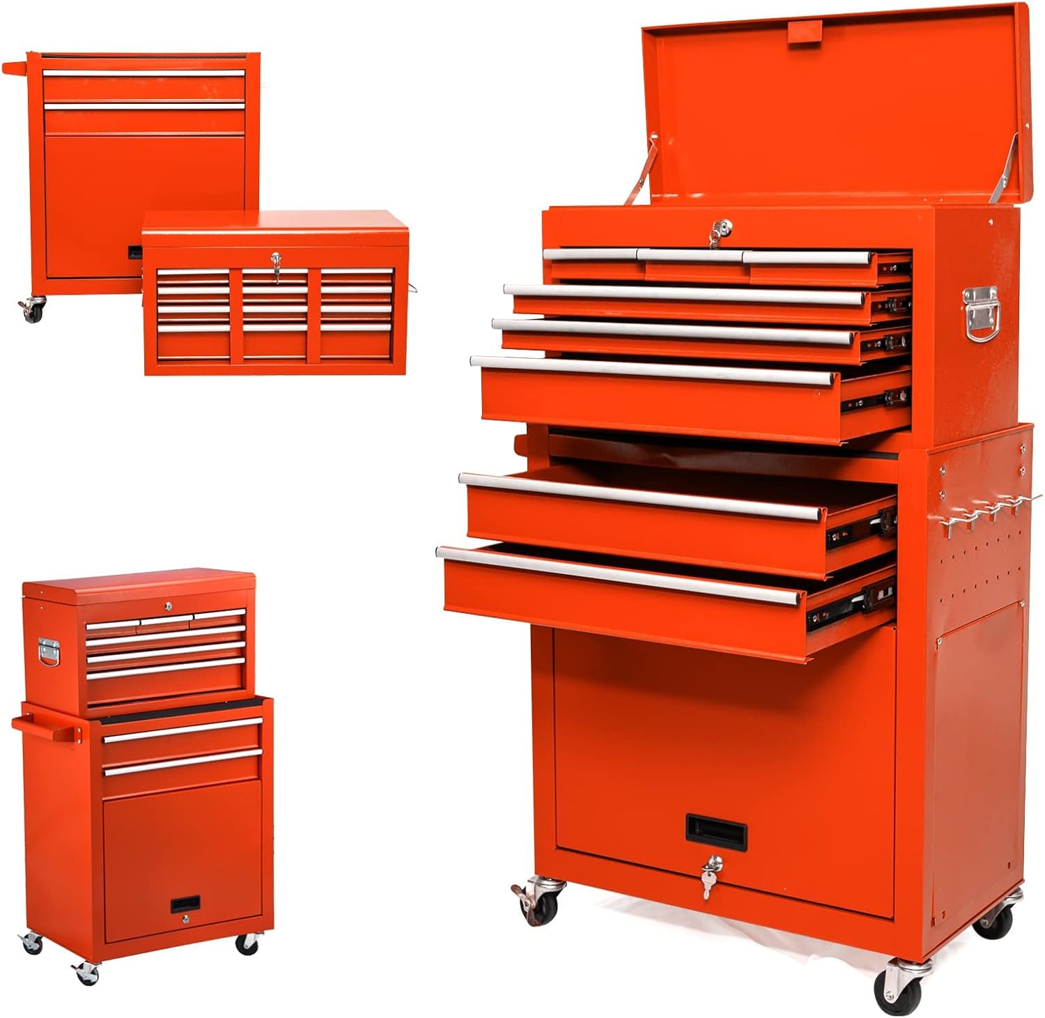 Buy 8 Drawers Rolling Tool Chest Tool Box With Wheels 2 In 1 buy-8-drawers-rolling-tool-chest-tool-box-with-wheels-2-in-1