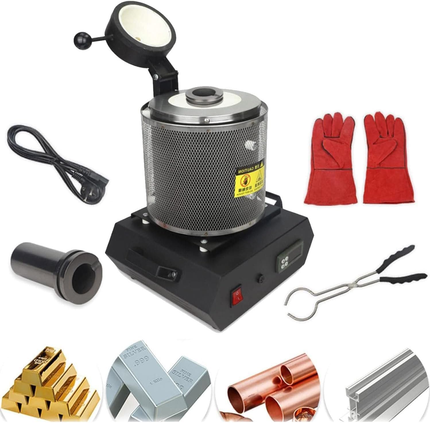 Amazon.com: ZHLINGQ Digital Automatic Melting Furnace, 1150℃/2102℉ Gold ...