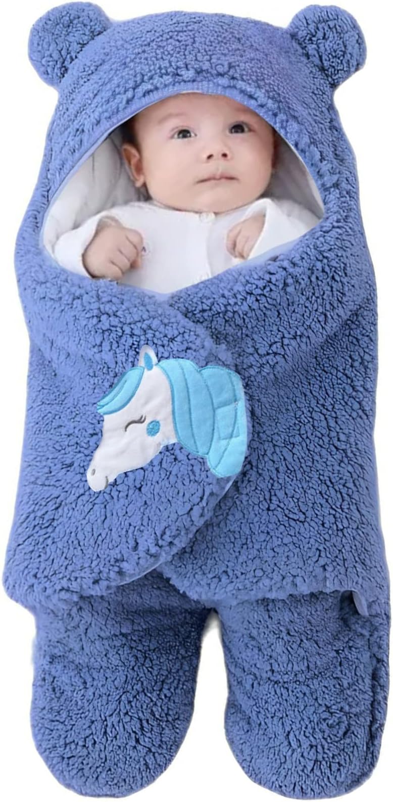 BRANDONN Baby Blankets New Born Pack of Wearable Hooded Swaddle Wrapper ...