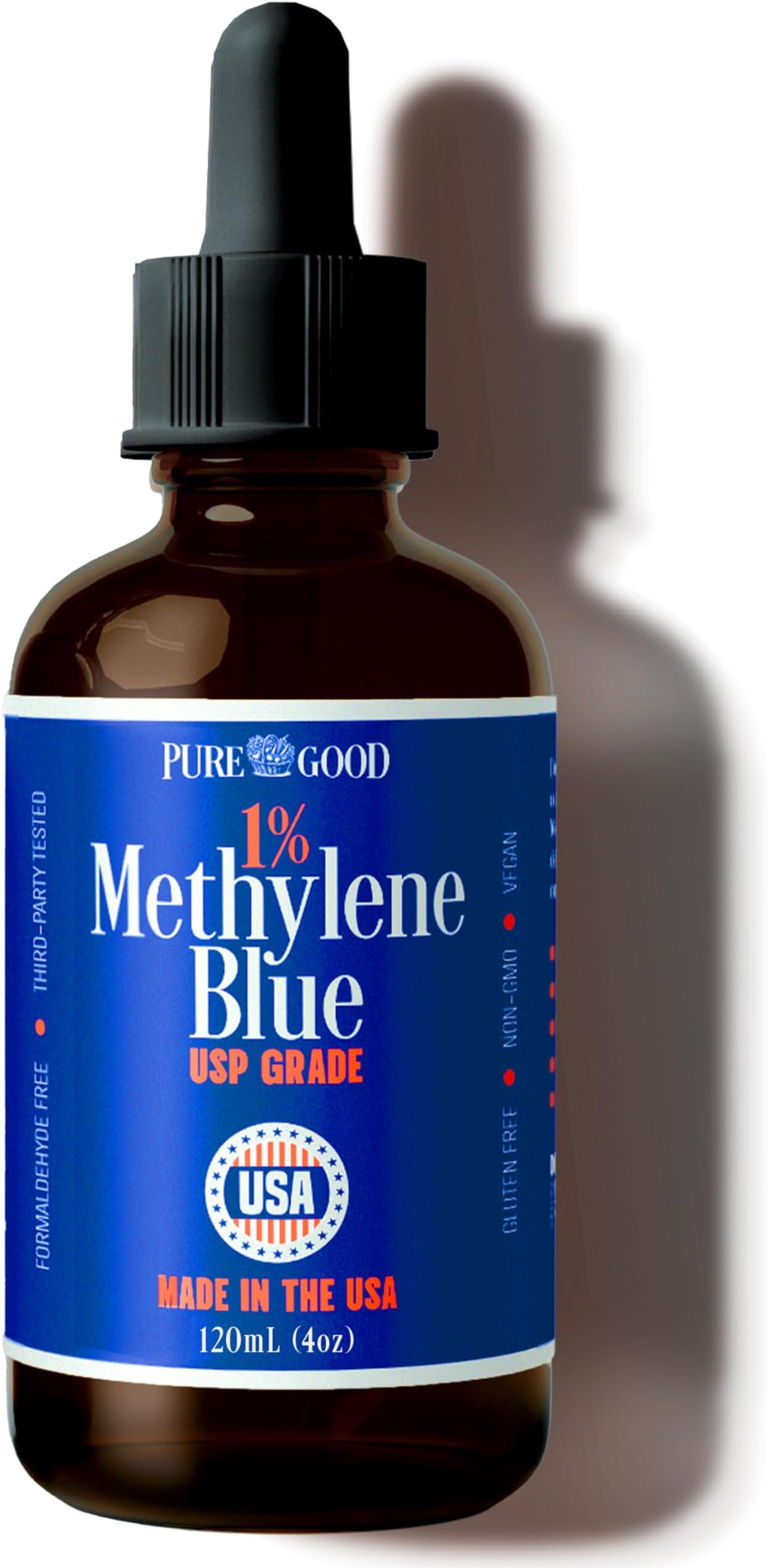 Amazon.com: PureGood Pharmaceutical Grade Methylene Blue 1% (4 oz ...