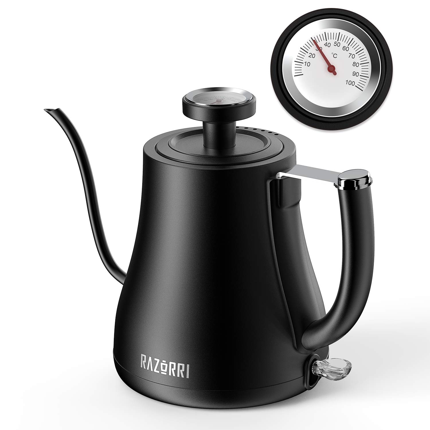 Razorri Electric Gooseneck Kettle 0.8L Stainless Steel Stainless Steel ...