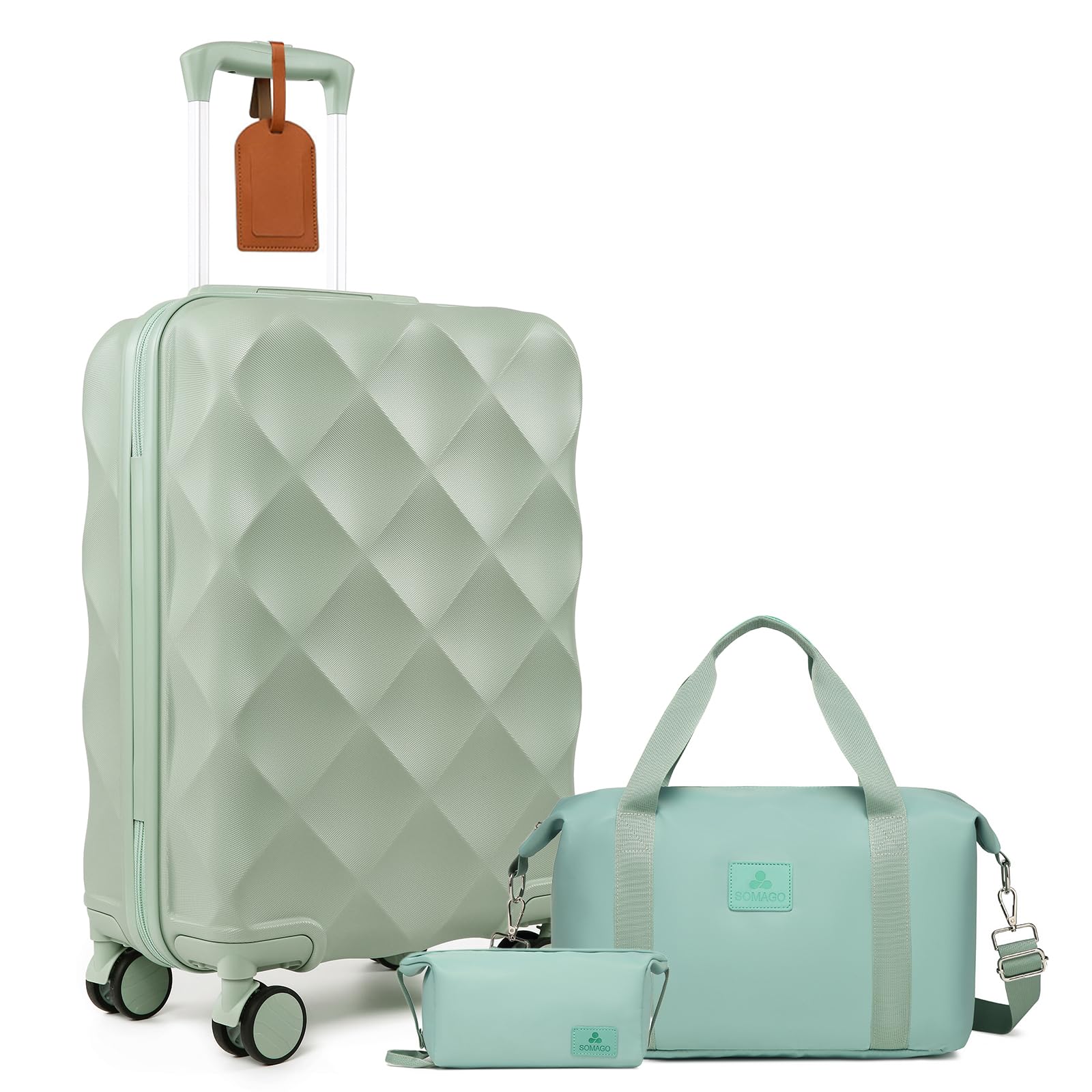 Amazon.com | Somago Luggage Sets 20in Carry on Suitcase with TSA Lock ...