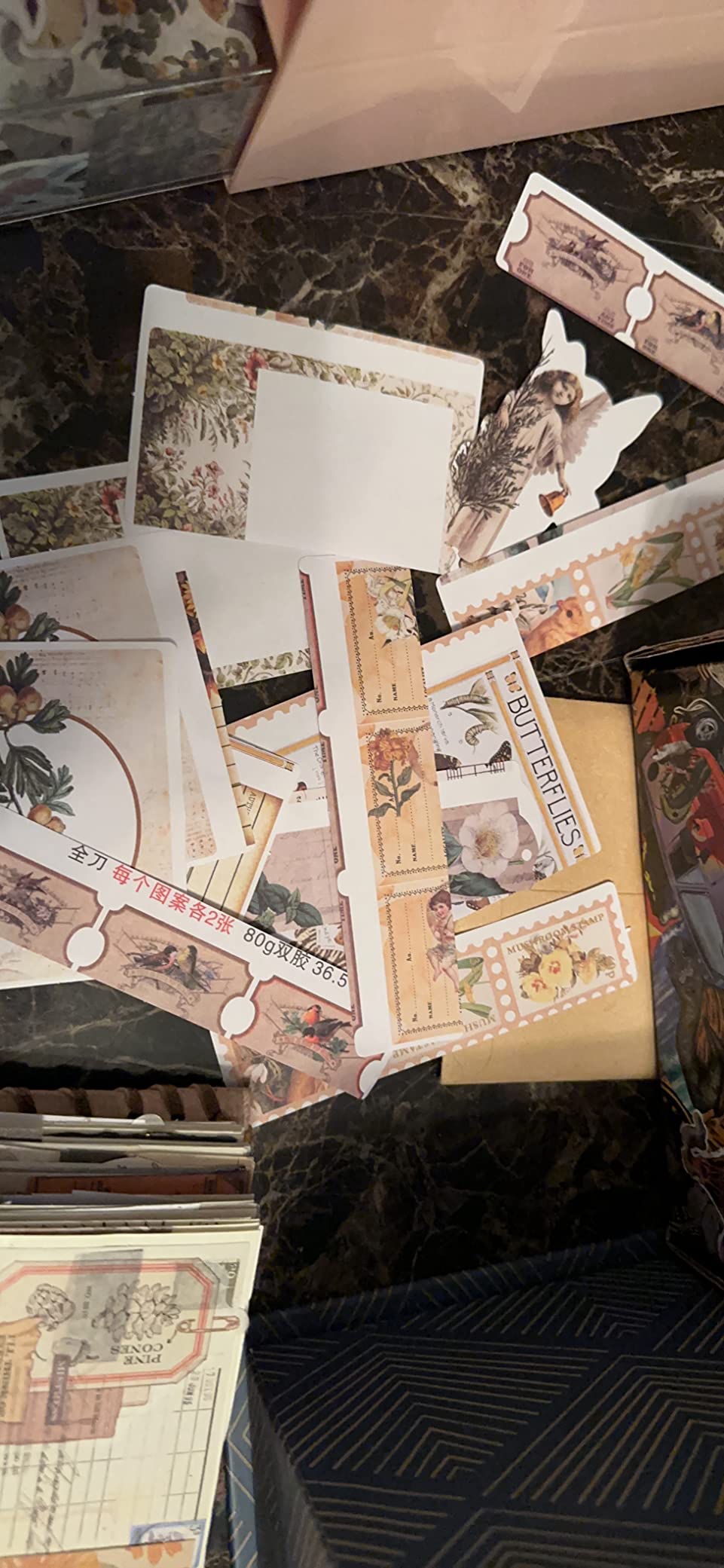 $2/mo - Finance 200 Pieces Vintage Ephemera Scrapbooking Supplies Pack ...