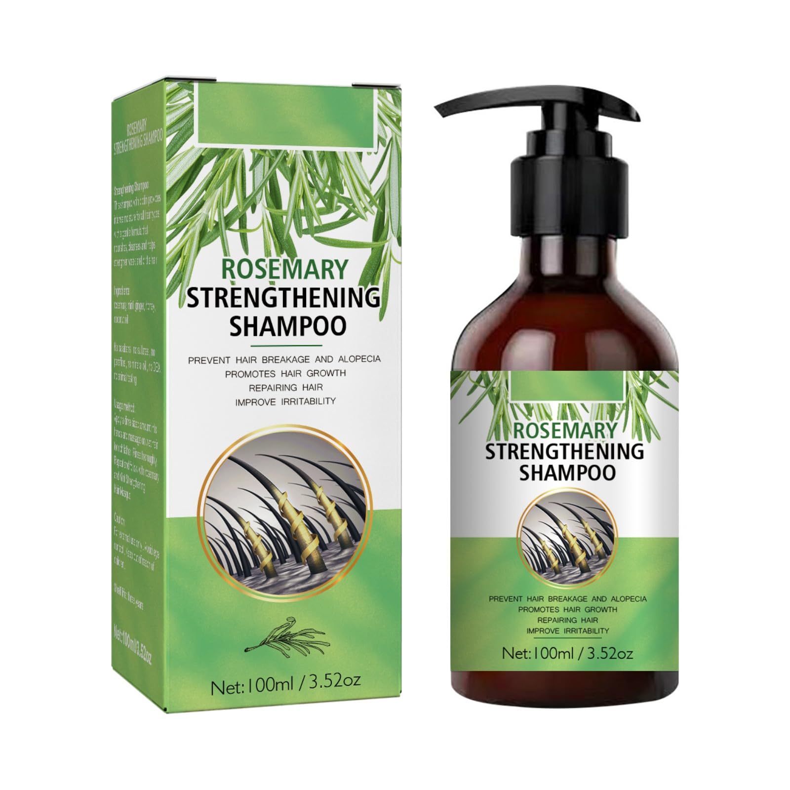 100ML Shampoing Romarin Pousse Cheveux, shampooing au romarin pour la ...