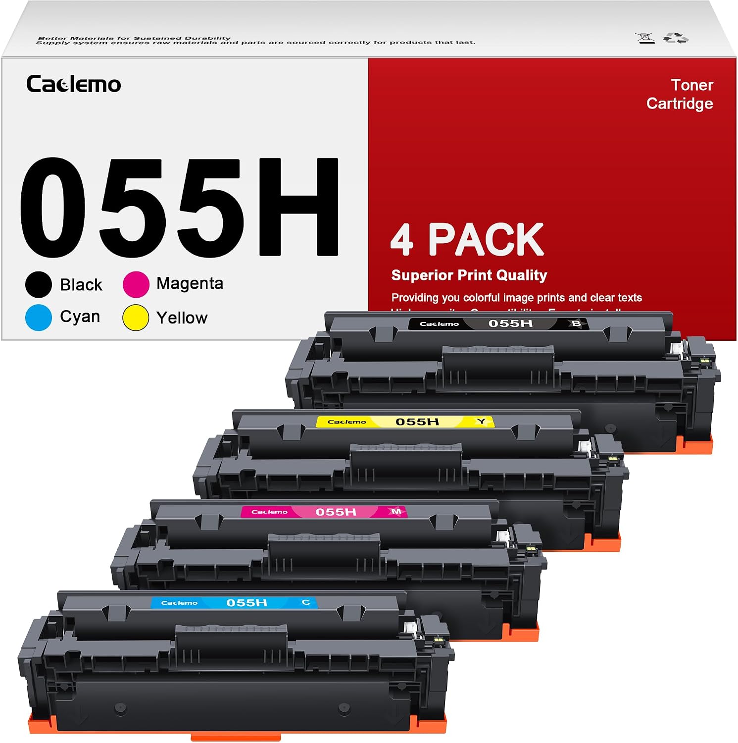 055H 055 Toner Cartridge MF743Cdw Toner Replacement for Canon 055 Toner ...