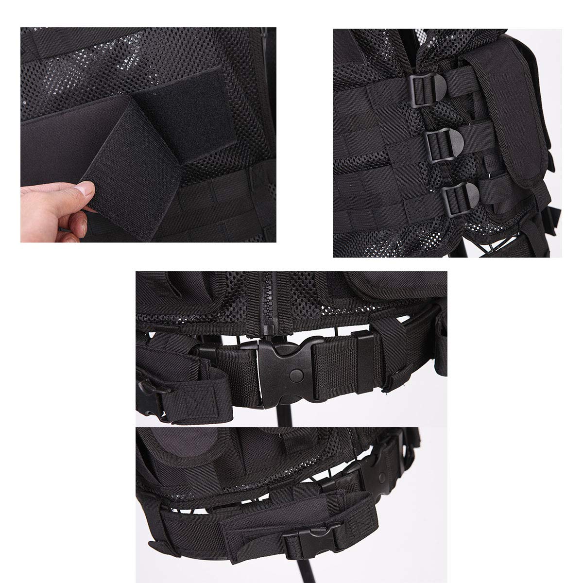 KIDYBELL Tactical Airsoft Vest for Outdoor Hunting Army Fan Combat ...