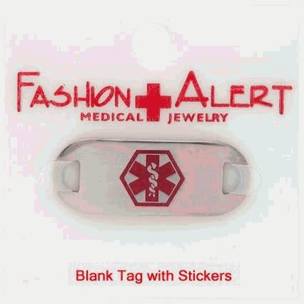 Amazon.com: Medical Alert Stainless ID Tag Blank Back : Health & Household