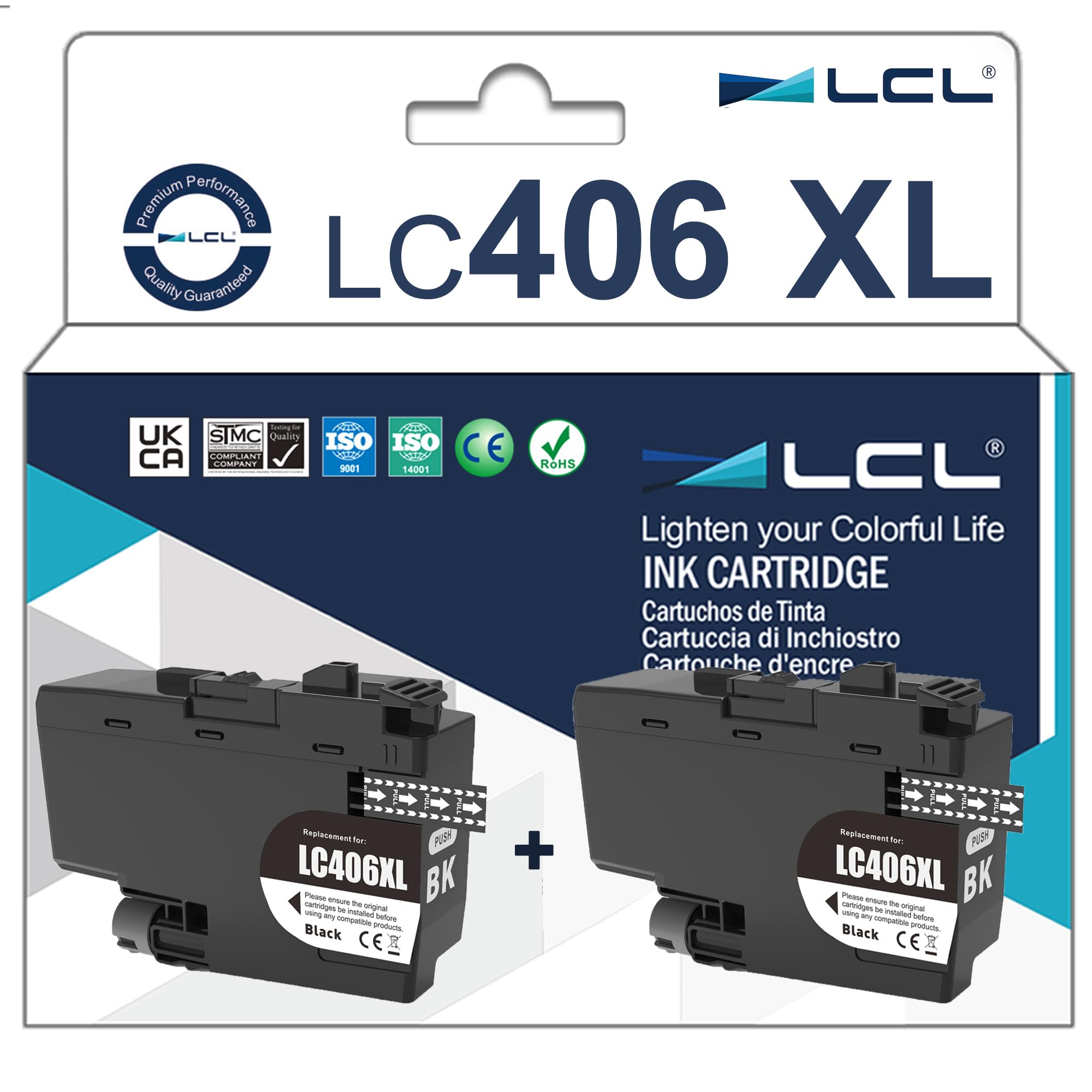 Amazon.com: LCL Compatible LC406 LC406XL Black Ink Cartridge Pigment ...