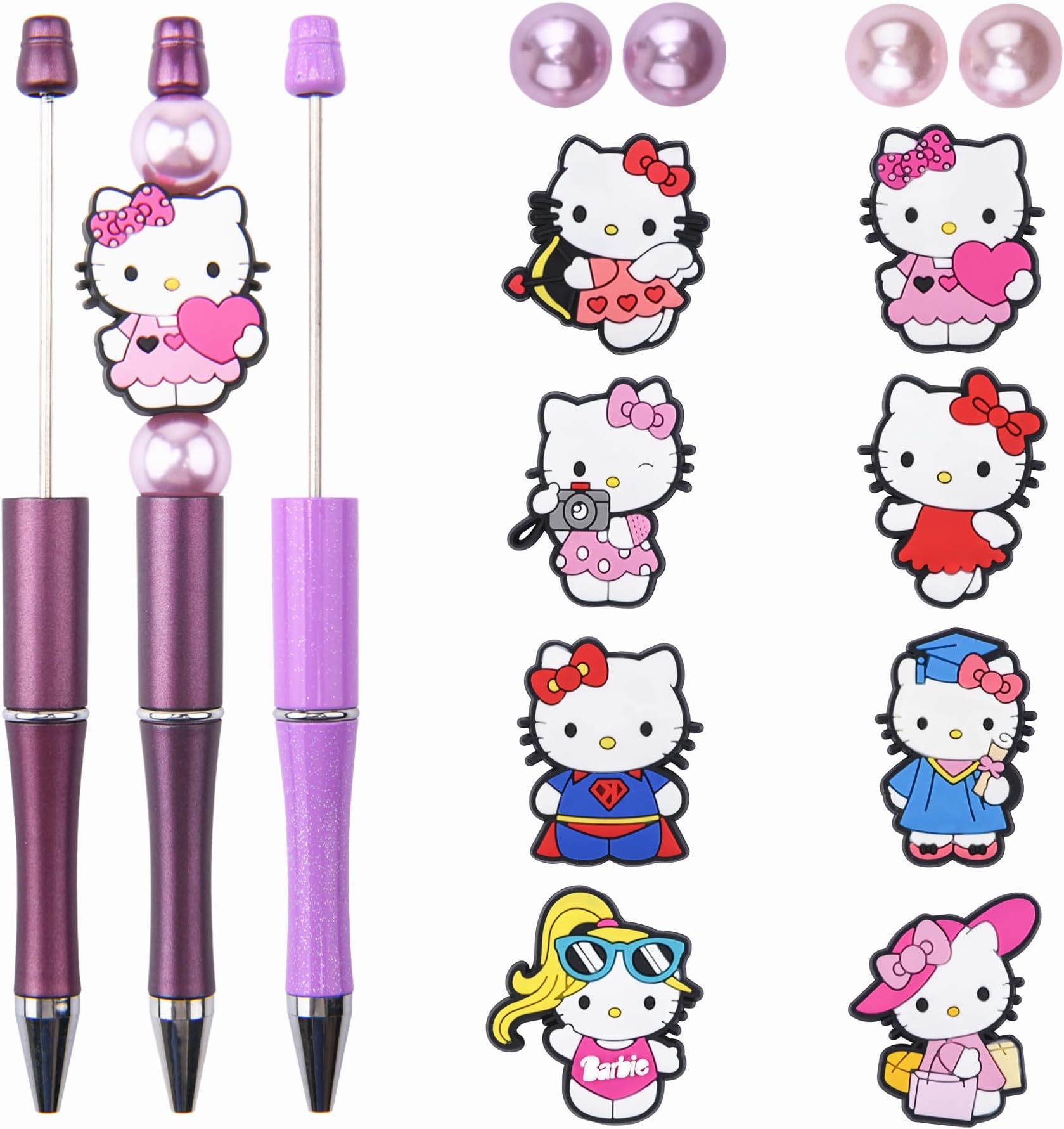 Amazon.com: AdornInk 2 Pieces Beadable Pens Kit Cute Cartoon Silicone ...