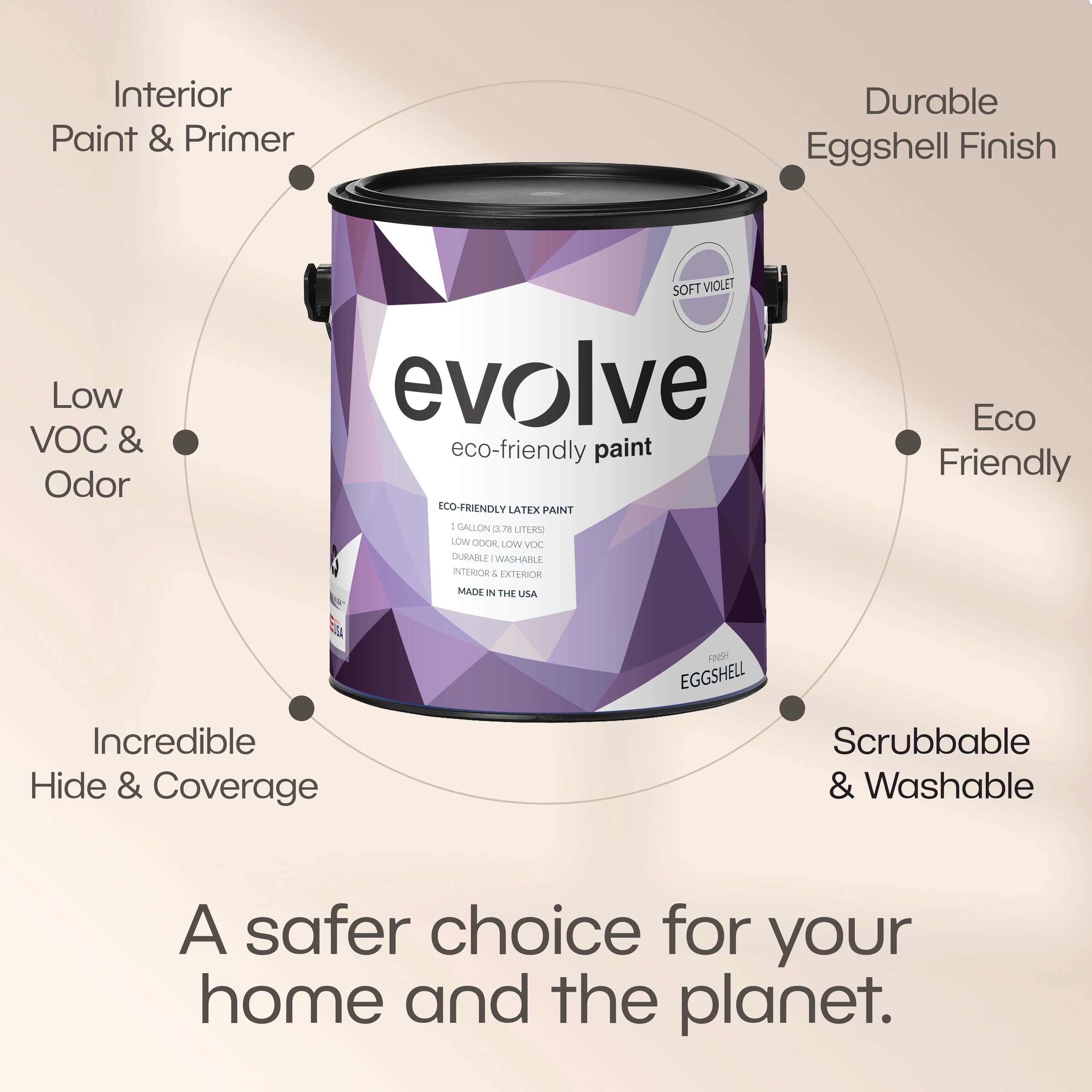 Snapklik.com : EVOLVE Paint & R: Environment-friendly, Low Sheen