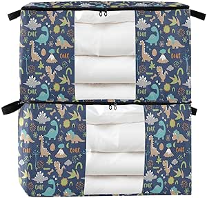 Amazon.com: VEKELEE Cartoon Funny Dinosaurs 2 Pack Clothes Storage ...