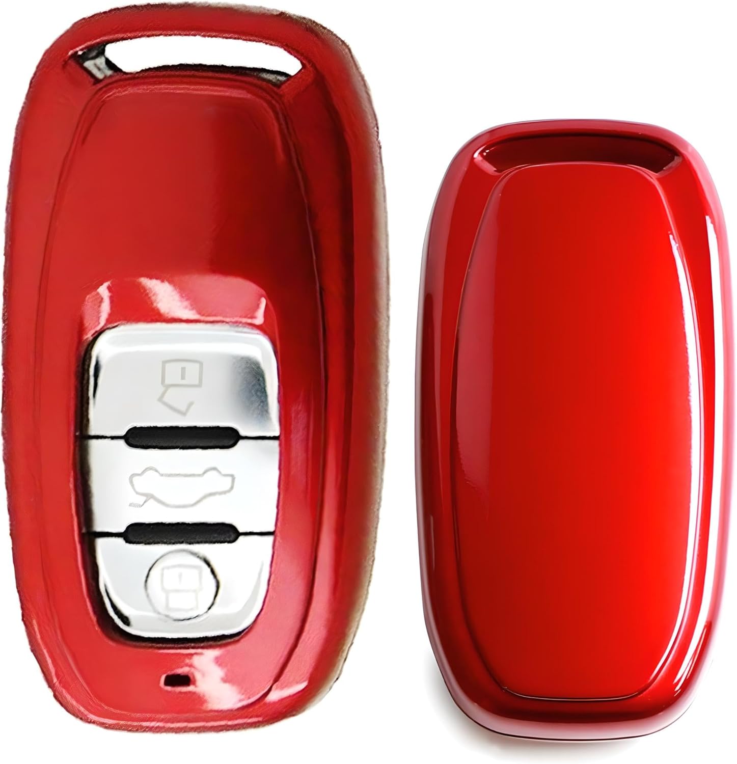 Amazon.com: iJDMTOY Exact Fit Gloss Metallic Red Smart Remote Key Fob ...