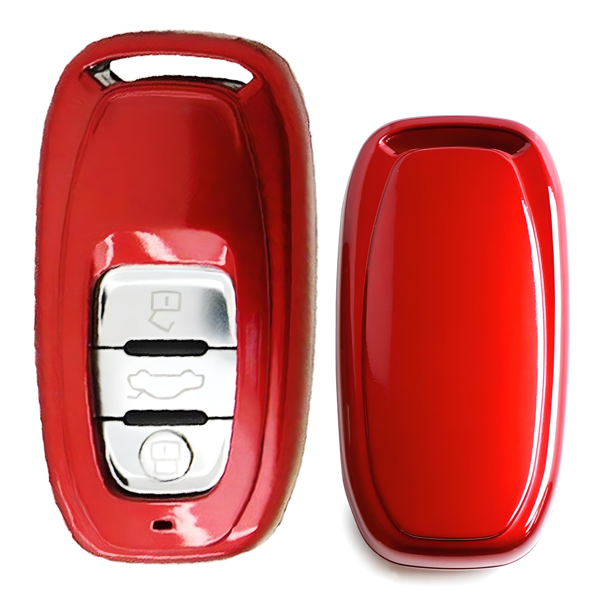 Amazon.com: iJDMTOY Exact Fit Gloss Metallic Red Smart Remote Key Fob ...