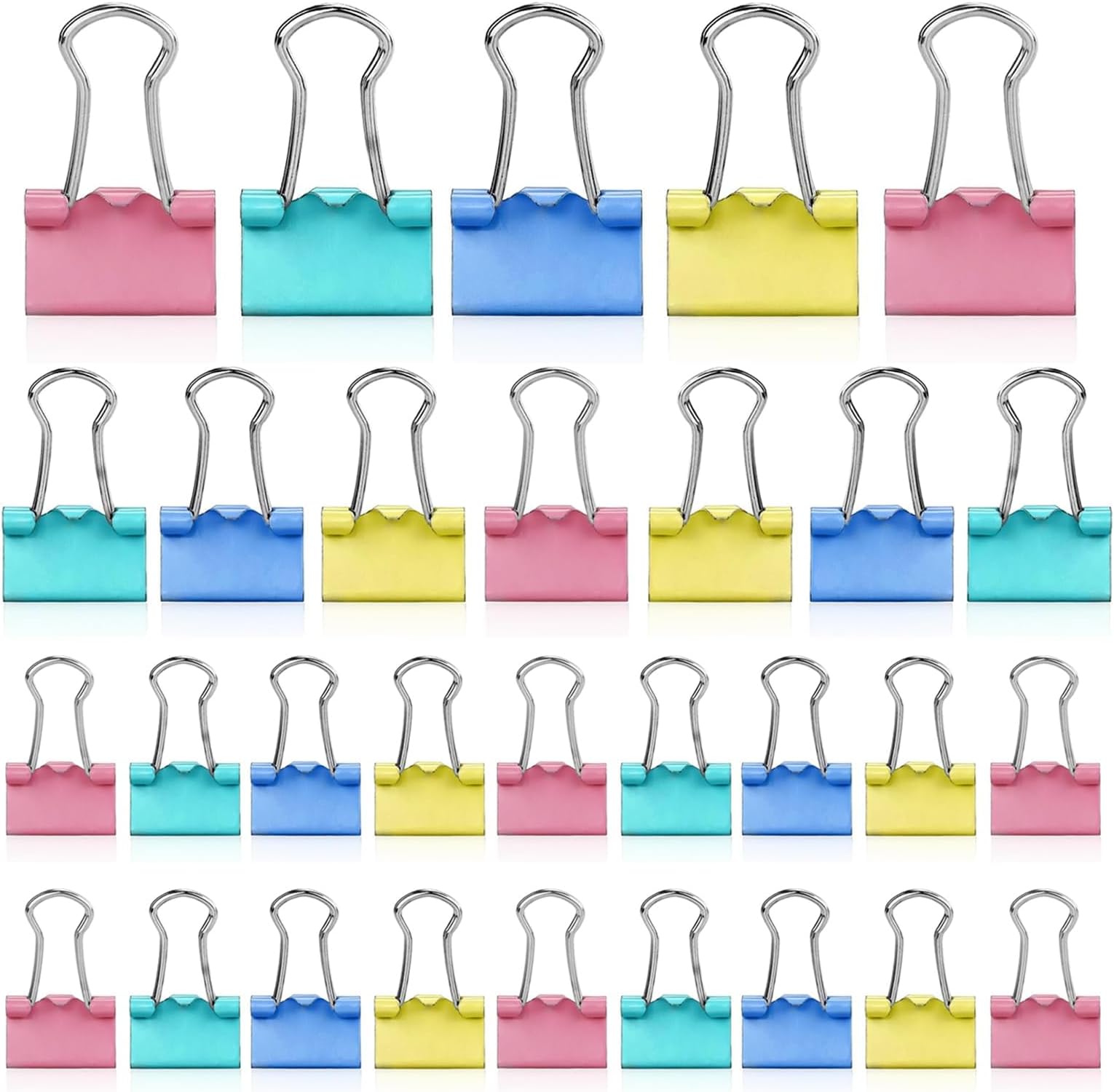 50pcs Colored Binder Clips, Upgrade Your Organization with 3 Sizes ...