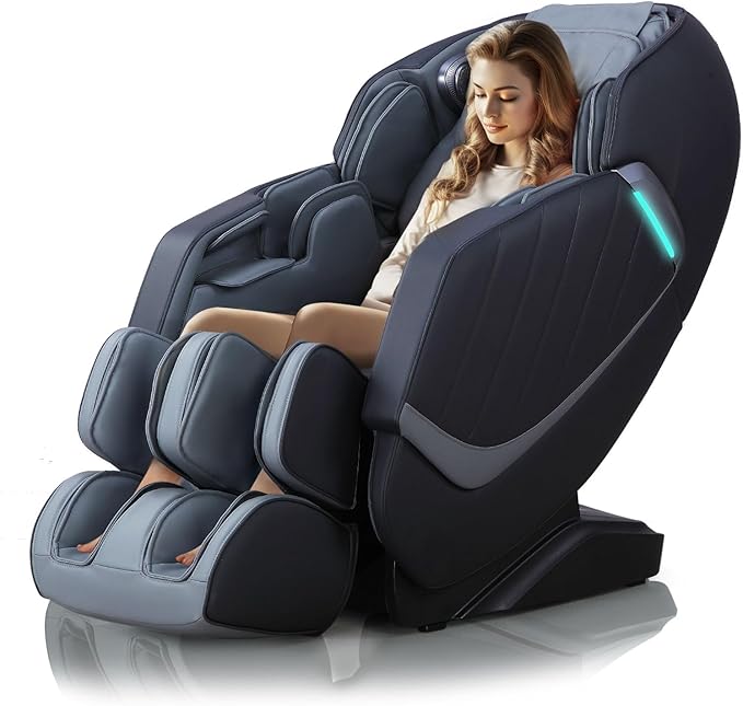 HealthRelife Massage Chair Zero Gravity, Full Body Recliner with Heat ...
