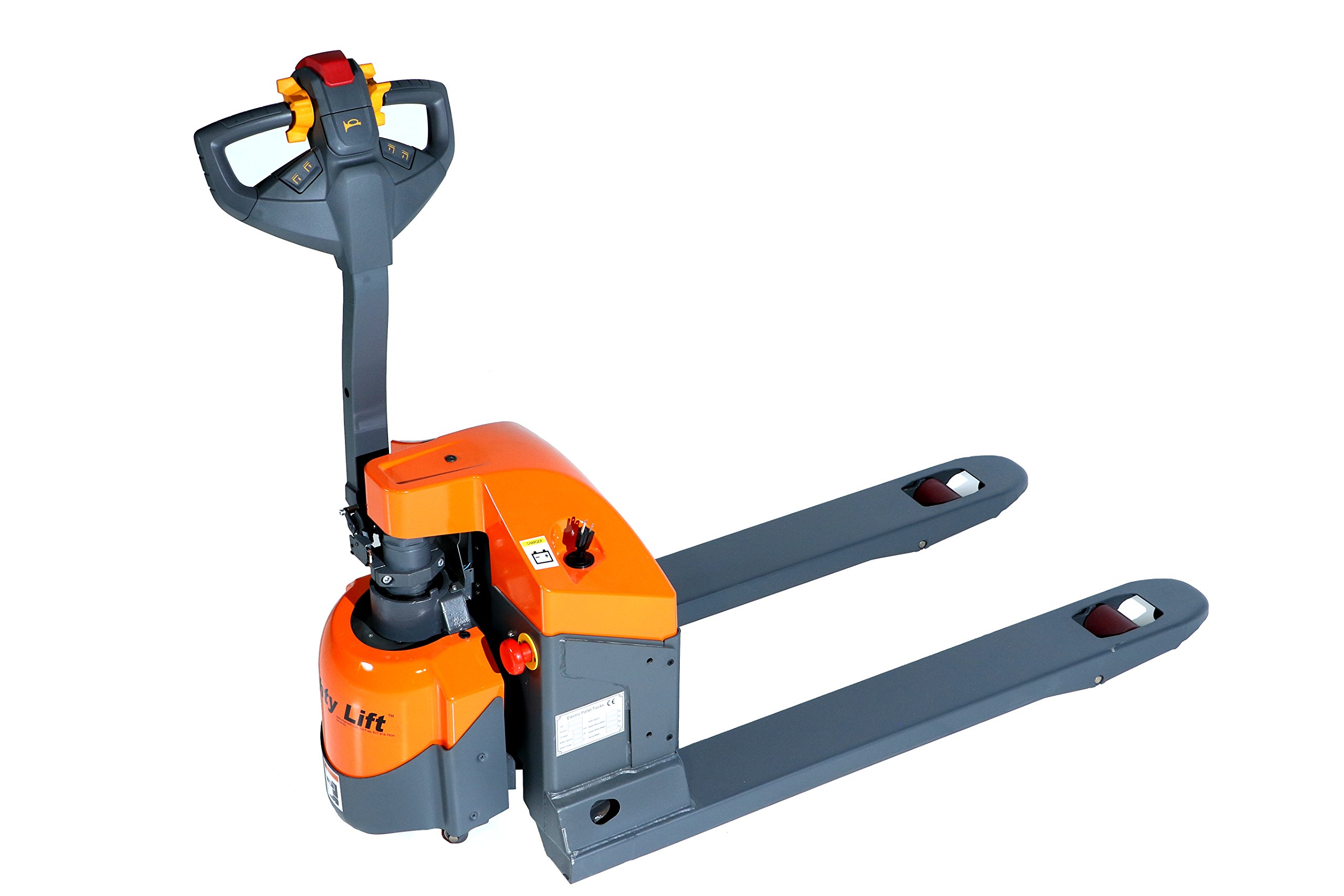 Amazon.com: Mighty Lift EPT33B Electric Pallet Jack, 3300 lb. Capacity ...
