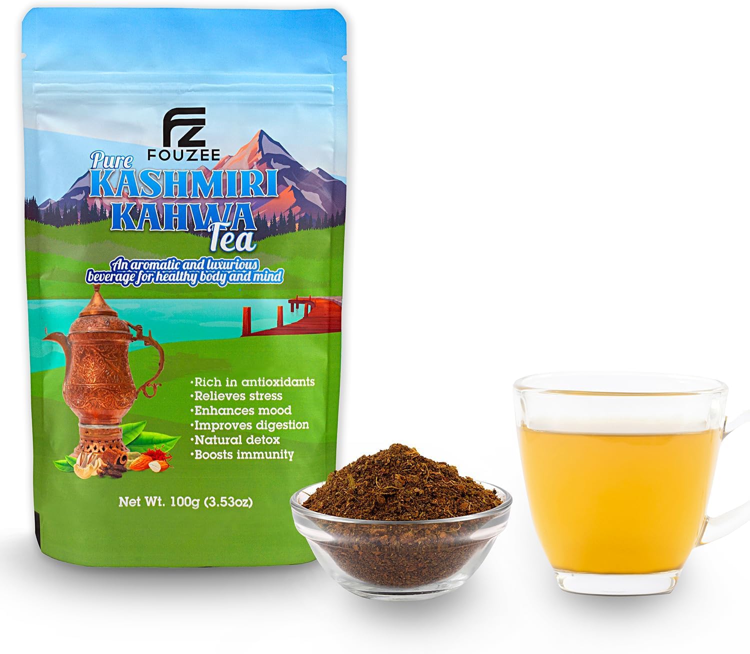 Amazon.com: The Tea Heaven - Kashmiri Kahwa Tea, Premium Indian Loose ...